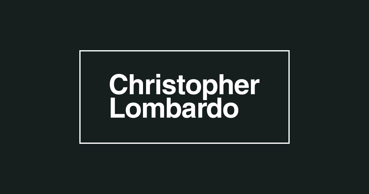 Christopher Lombardo Design – Creative Direction, Design and Web